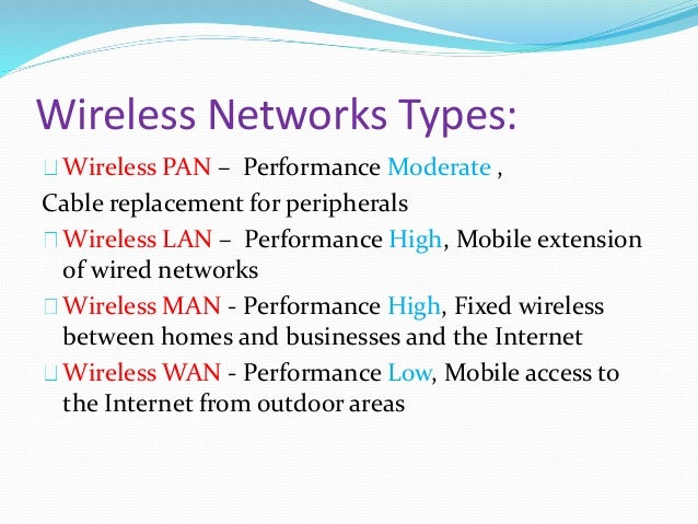 Wireless networks ppt