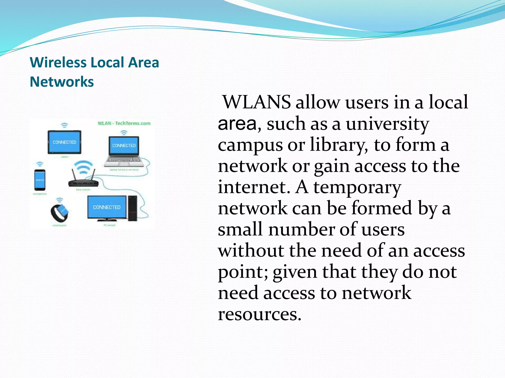Wireless networks and types | PPTX