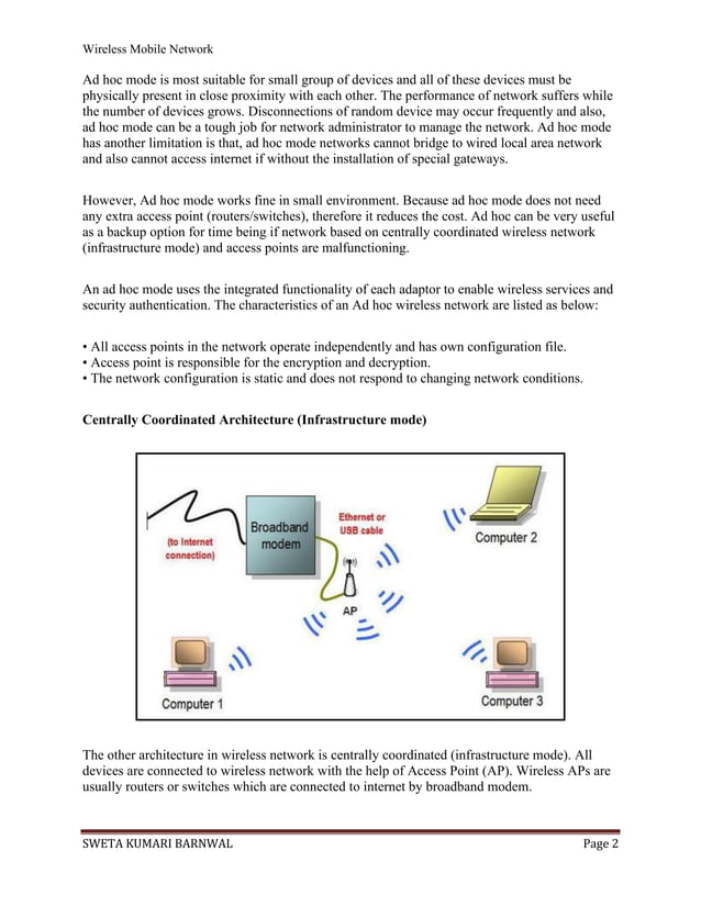 Wireless networks & cellular wireless networks | PDF | Computer Networking | Computing