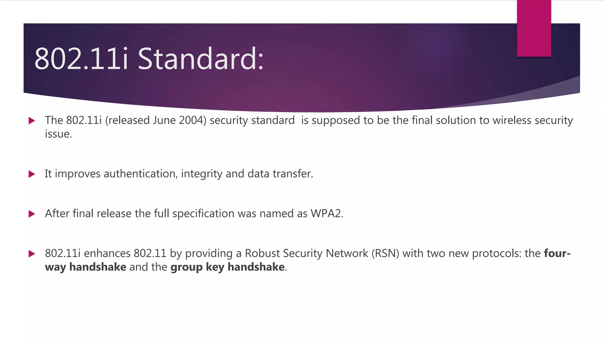 Wireless network security | PPTX