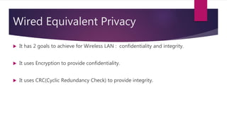 Wireless network security | PPTX