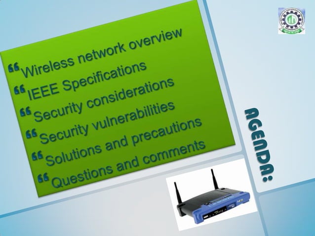 Wireless network security | PPTX