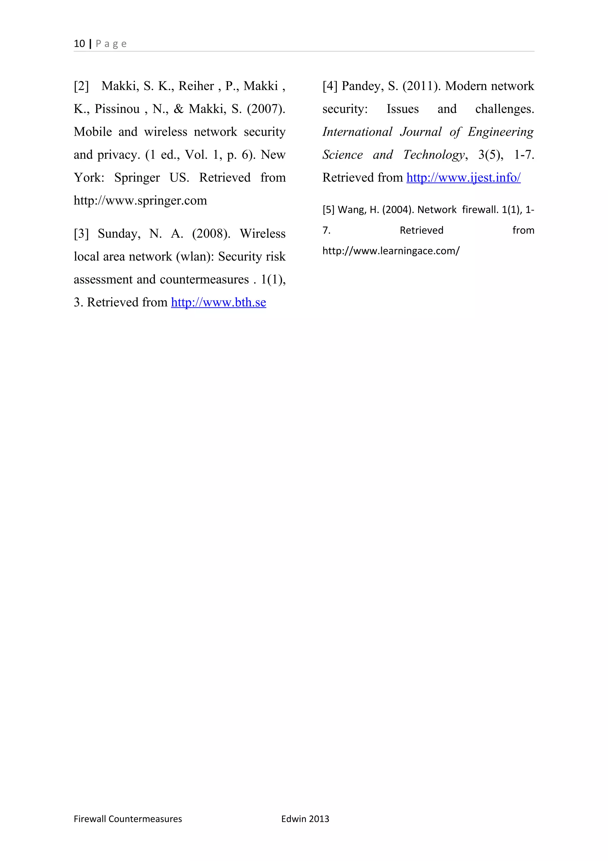 Wireless Network Security Threats Countermeasure Doc