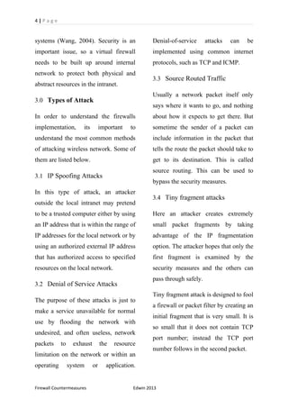 Wireless network security threats countermeasure | DOC