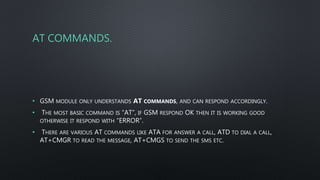 Wireless noticeboard using gsm and arduino | PPTX