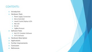 Wireless notice board using zigbee | PPTX