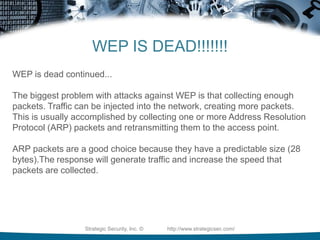 Wireless Pentesting: It's more than cracking WEP | PPTX