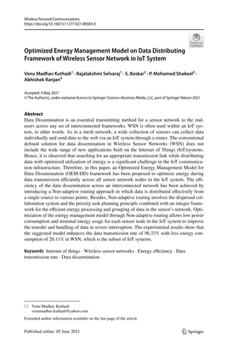 Wireless personal communication | PDF