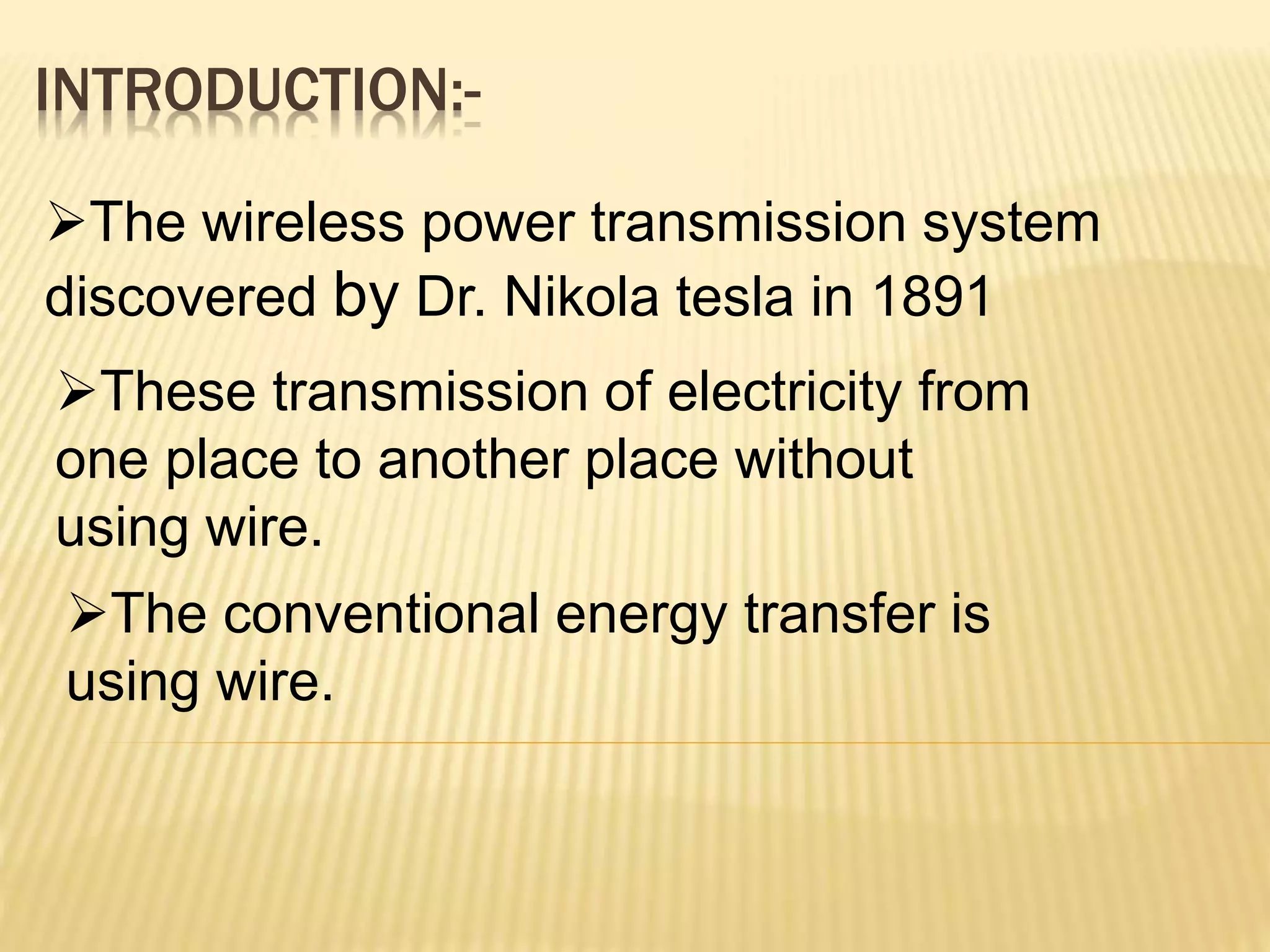 Wireless Power Transmission system | PPT