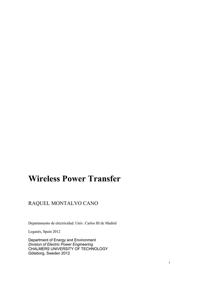 Wireless Power Transfer Pdf