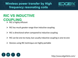 Wireless power transfer by high frequency resonating coils | PPTX