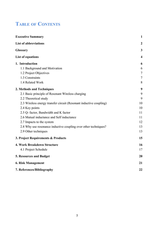 Wireless power transfer by resonant inductive coupling project proposal ...