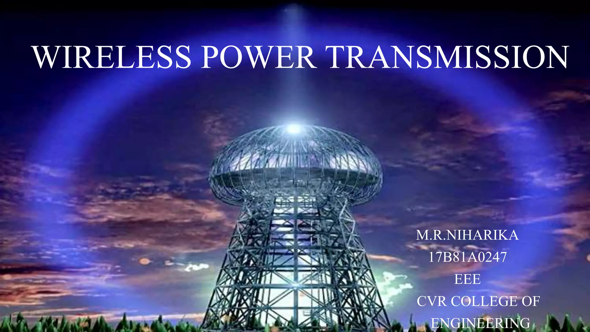 Wireless power transfer seminar ppt | PPTX