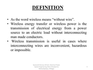Wireless power transmission | PPTX