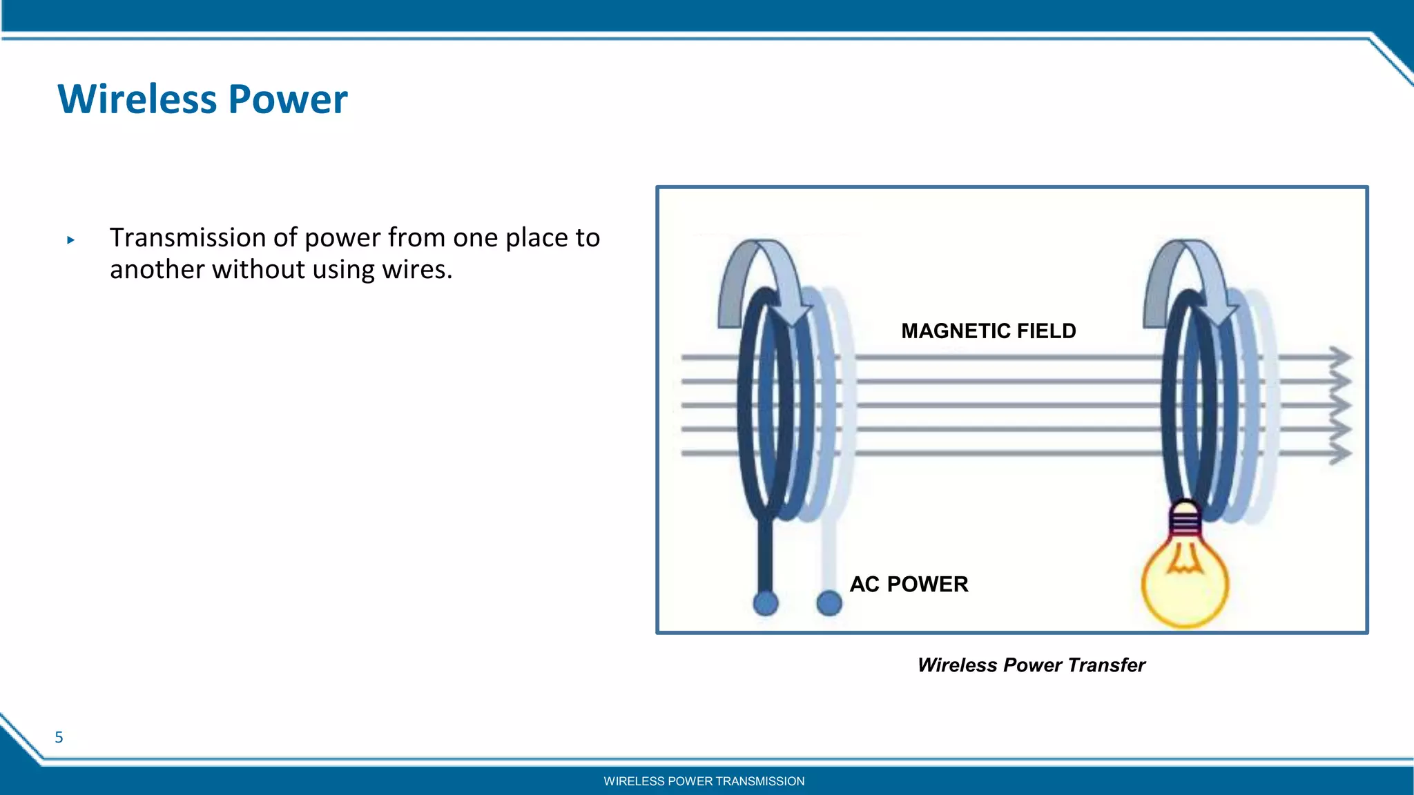 Wireless Power Transmission Using Resonant Inductive Coupling | PPTX