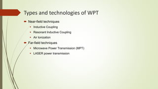 Wireless power transmission | PPTX | Internet of Things | Internet