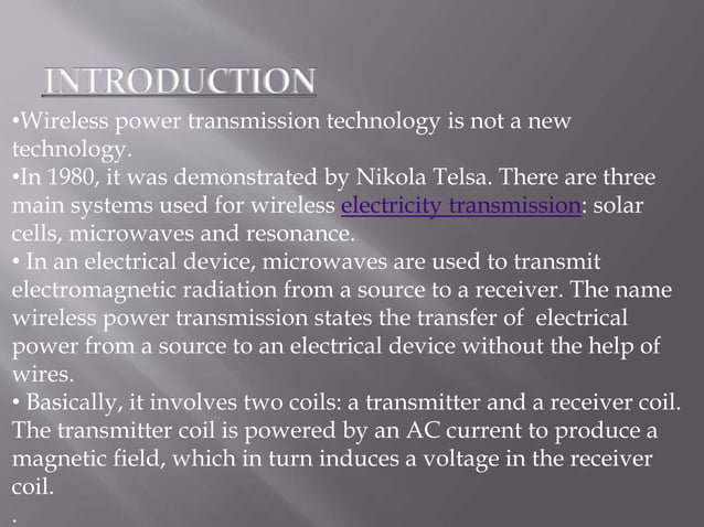 Wireless power transmission | PPT
