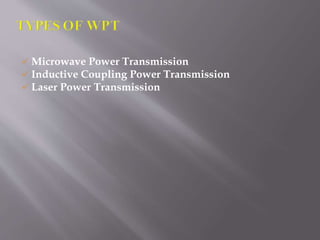 Wireless power transmission | PPTX | Internet of Things | Internet