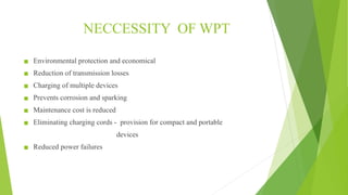 wireless power transmission wireless power transmission charging.pptx | Computer Networking ...