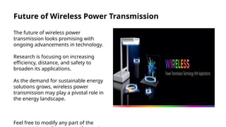 Wire Less Power Transmission in electrical engineering | PPTX