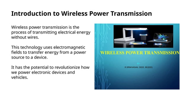 Wire Less Power Transmission in electrical engineering | PPTX