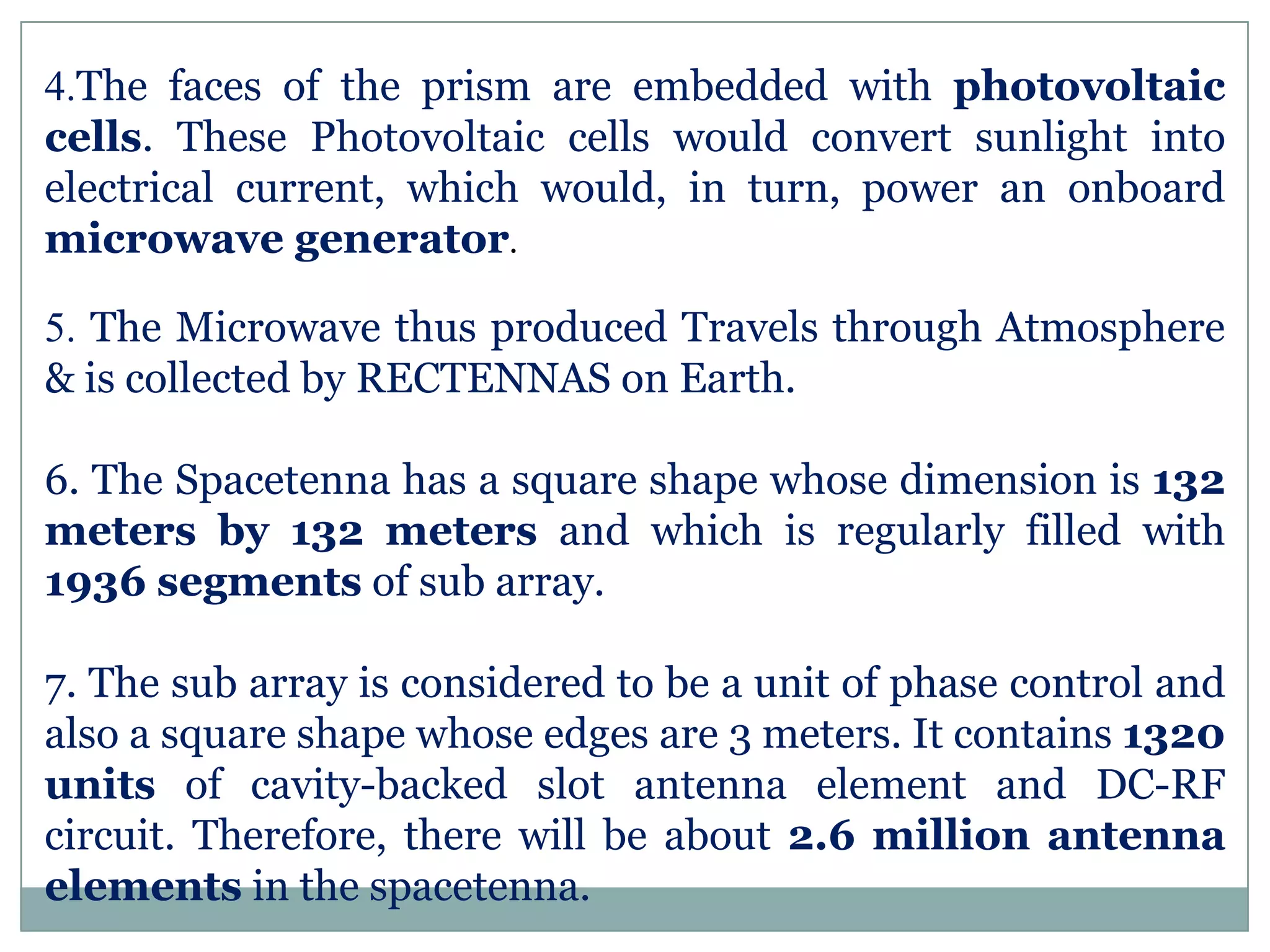 Wireless power transmission and reception using solar power satellites ...
