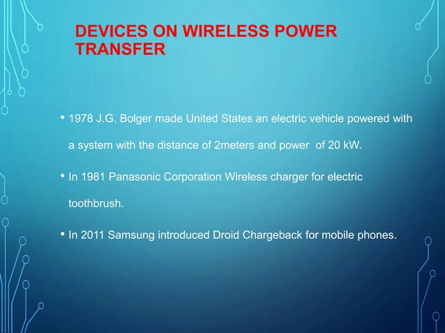 Wireless Power Transfer Technology | PPT