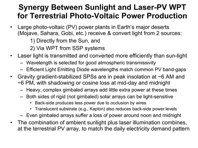 Wireless Power Transmission Options For Space Solar Power | PPT