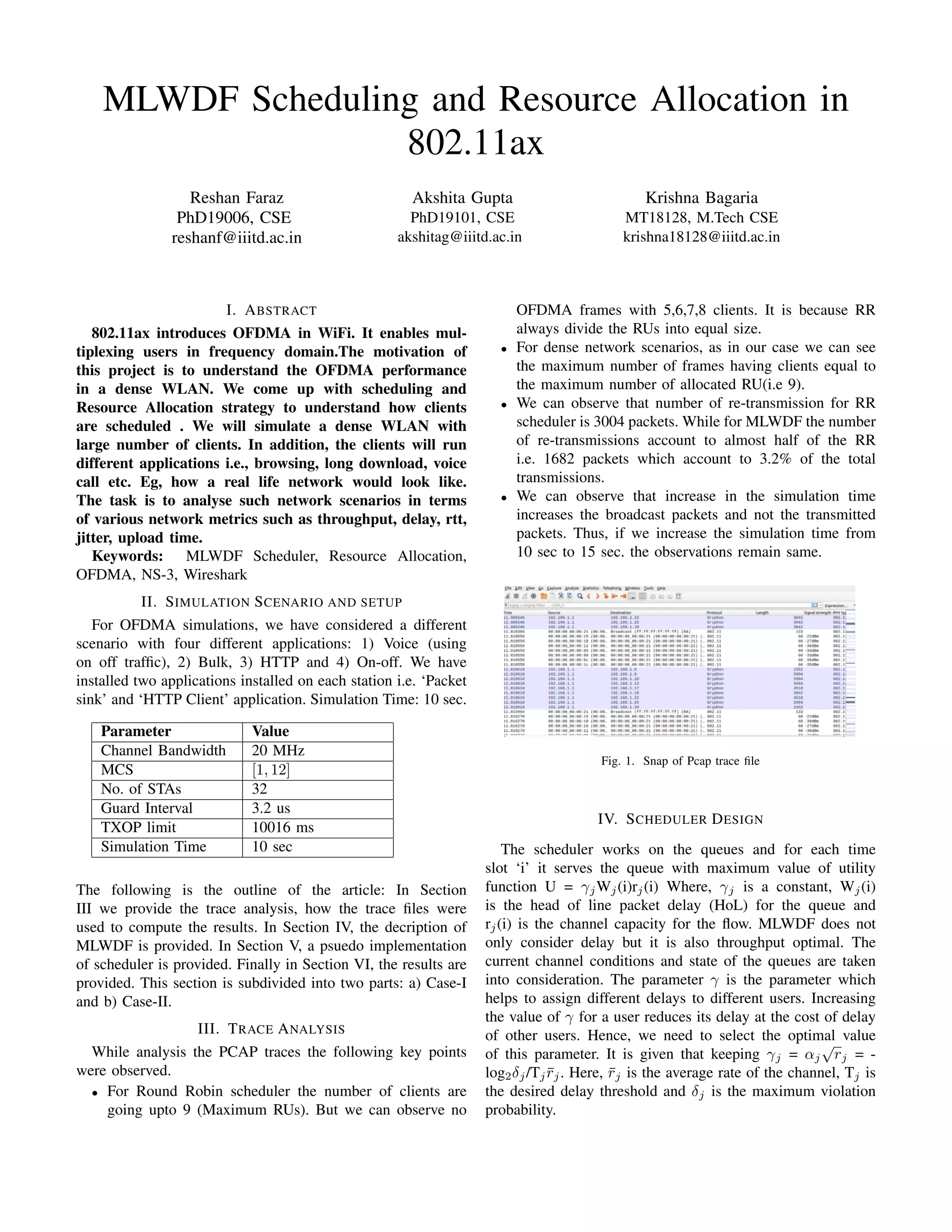 Scheduling and Resource allocation in 802.11ax (WIFI 6) | PDF