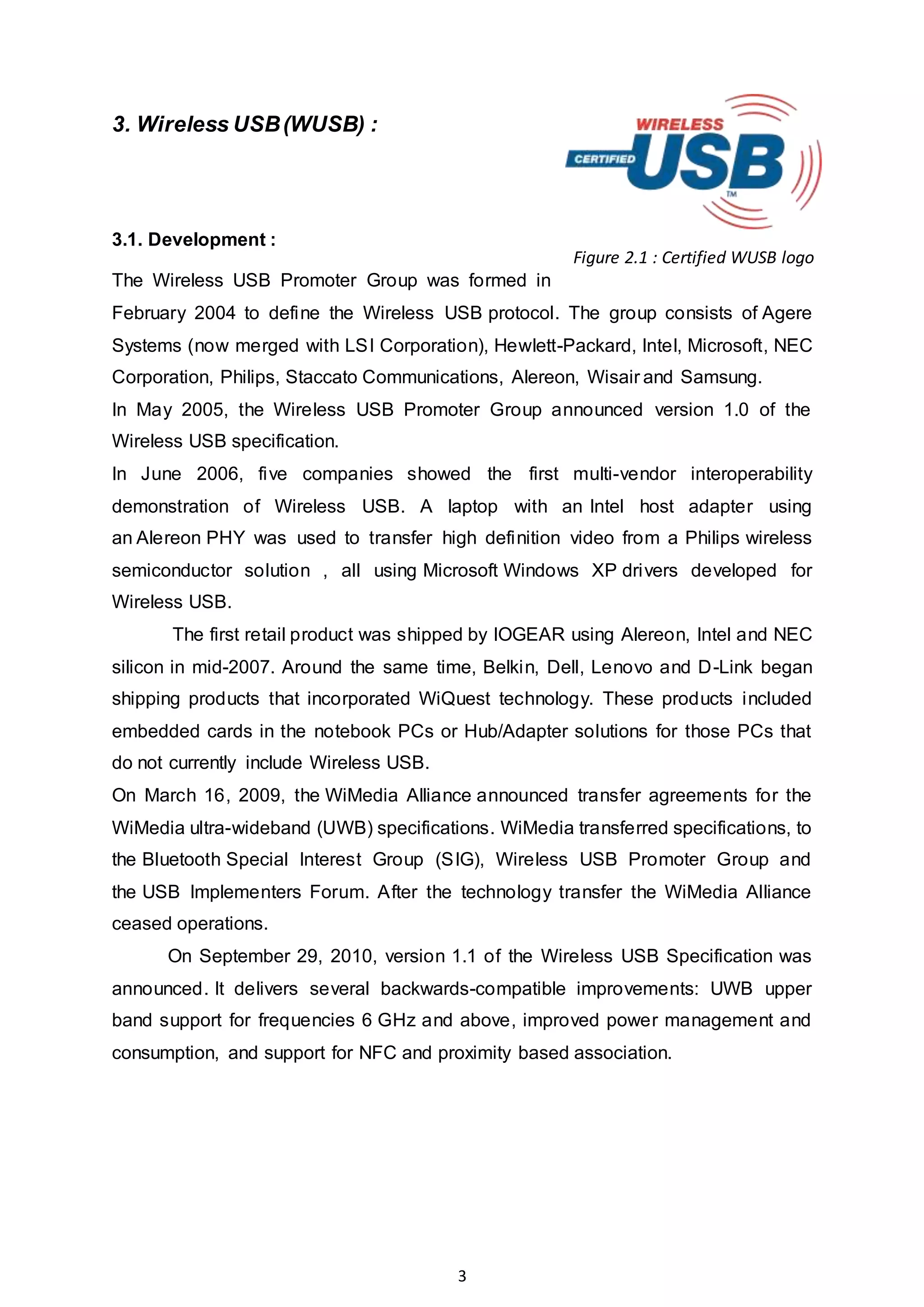 Wireless USB report | DOCX