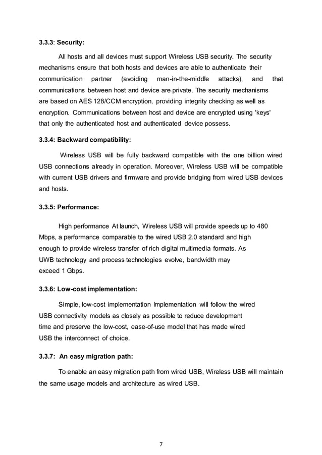 Wireless USB report | DOCX | Computer Peripherals | Computing