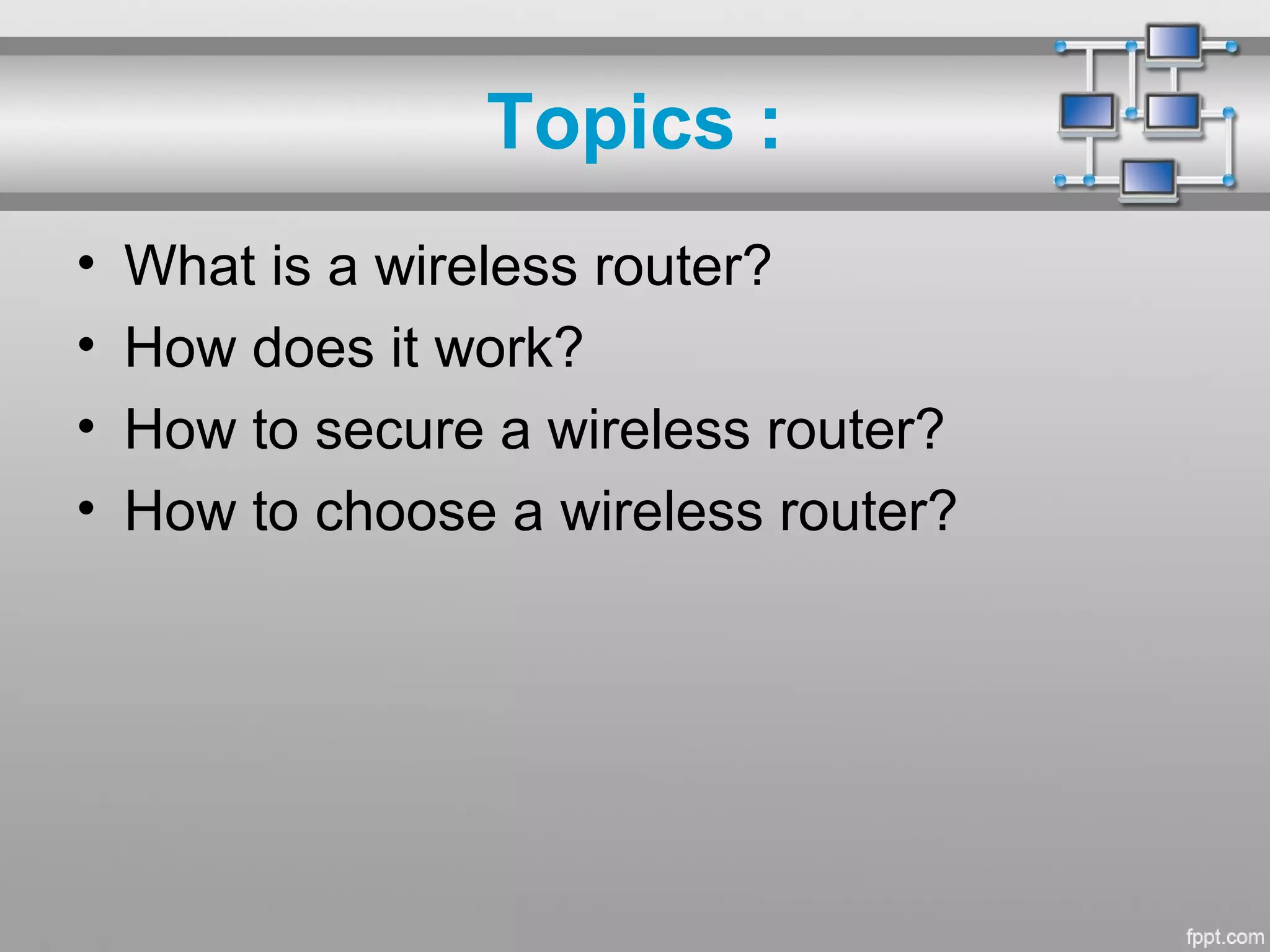 Wireless router | PPT