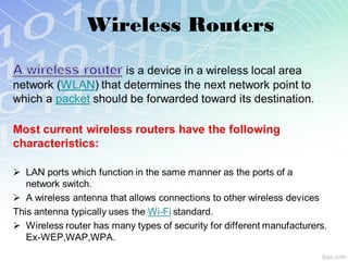 Wireless routers Presentation | PPT