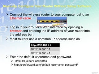 Wireless routers Presentation | PPT