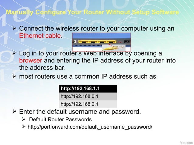 Wireless routers Presentation | PPT | Computer Networking | Computing