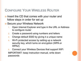 AB Wireless router setup ind project | PPT