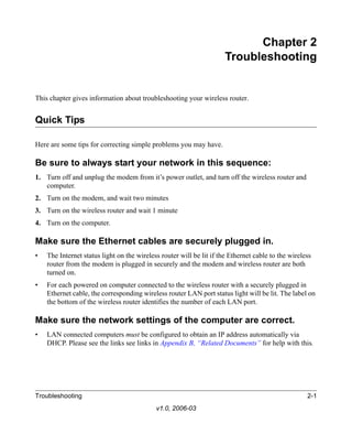 Wireless router setupmanual | PDF