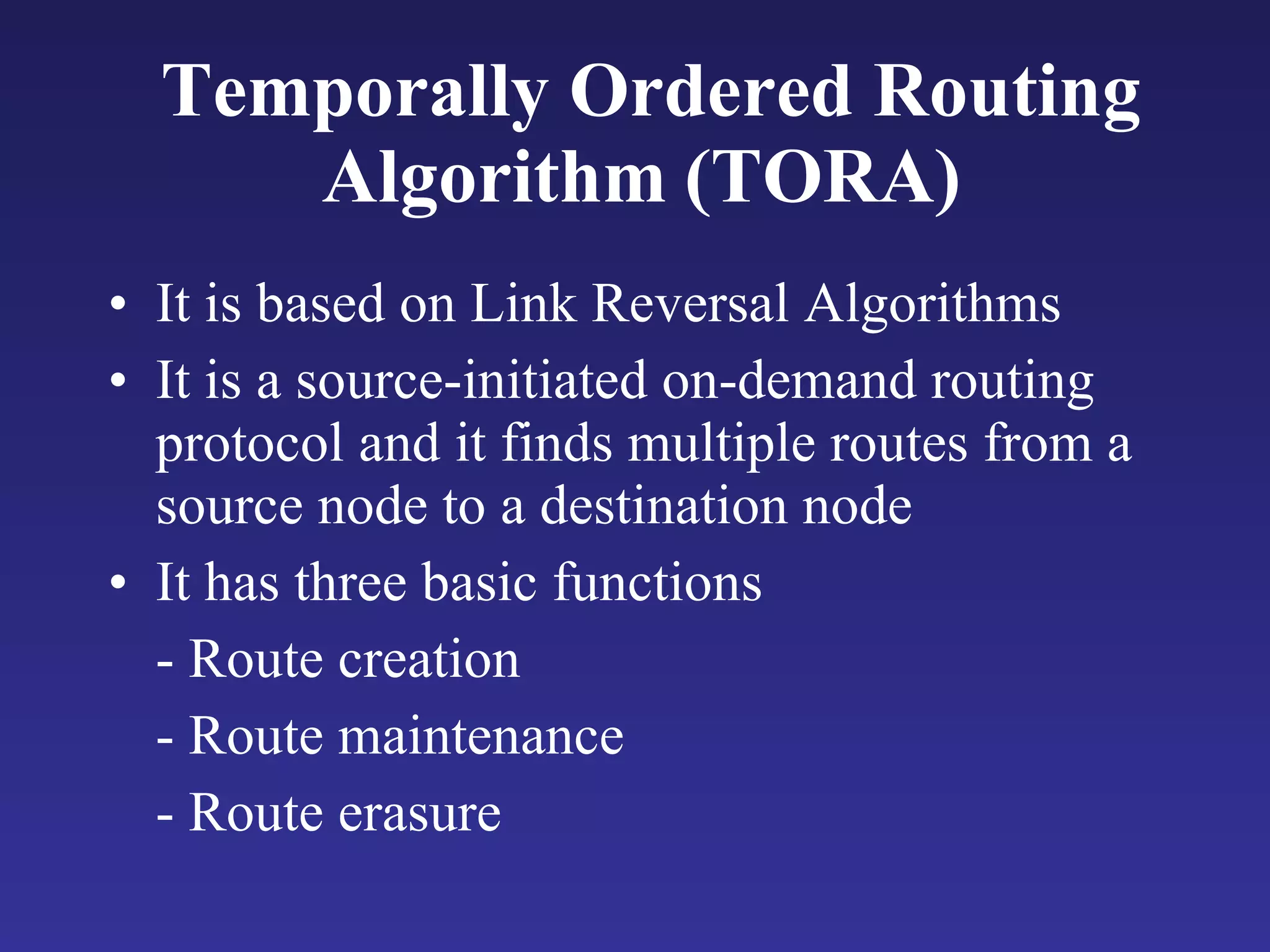 Wireless Routing Protocols Ppt Computer Networking Computing