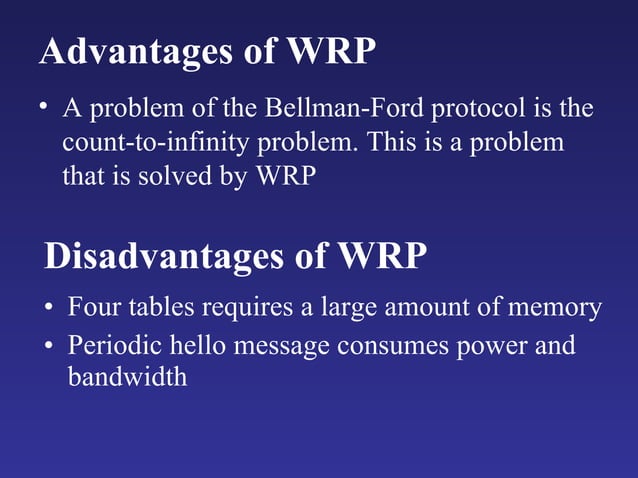 Wireless Routing Protocols Ppt Computer Networking Computing