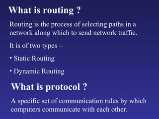 Wireless routing protocols | PPT