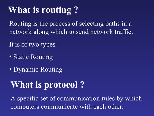Wireless routing protocols | PPT | Computer Networking | Computing