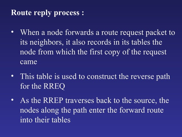 Wireless routing protocols | PPT | Computer Networking | Computing