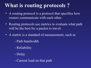 Wireless routing protocols | PPT