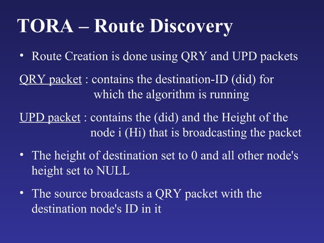 Wireless routing protocols | PPT | Computer Networking | Computing