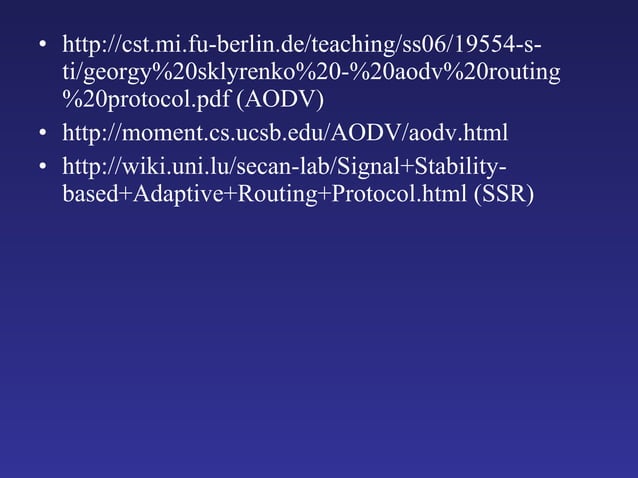 Wireless Routing Protocols Ppt Computer Networking Computing