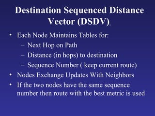 Wireless routing protocols | PPT