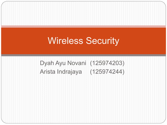 Wireless security | PPT