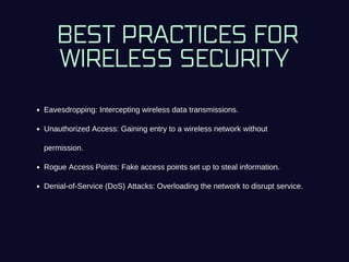 Wireless Security | Wireless Network Security | PDF