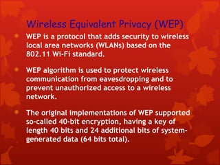 Wireless security presentation | PPT