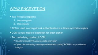 Wireless security using wpa2 | PPT